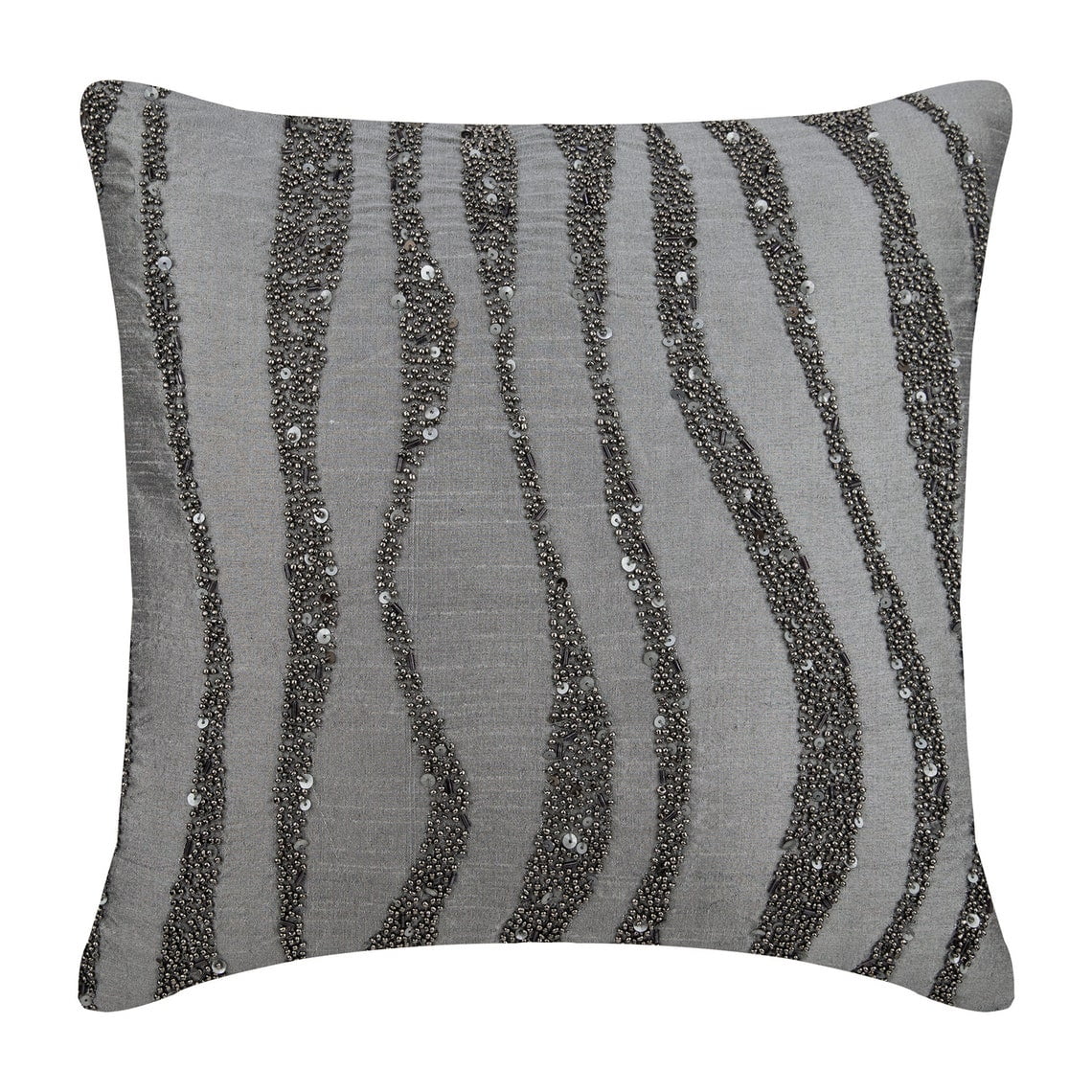 Euro Pillows, Gray Euro Size Pillowcases 26x26 inch (65x65 cm), Silk ...