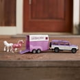 Breyer Stablemates Unicorn Magic Land Rover and Trailer Vehicle Playset ...