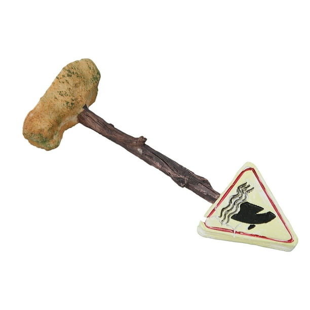 Aquarium Warning Sign Decoration, Funny Vivid Resin Weighted Base Fish ...