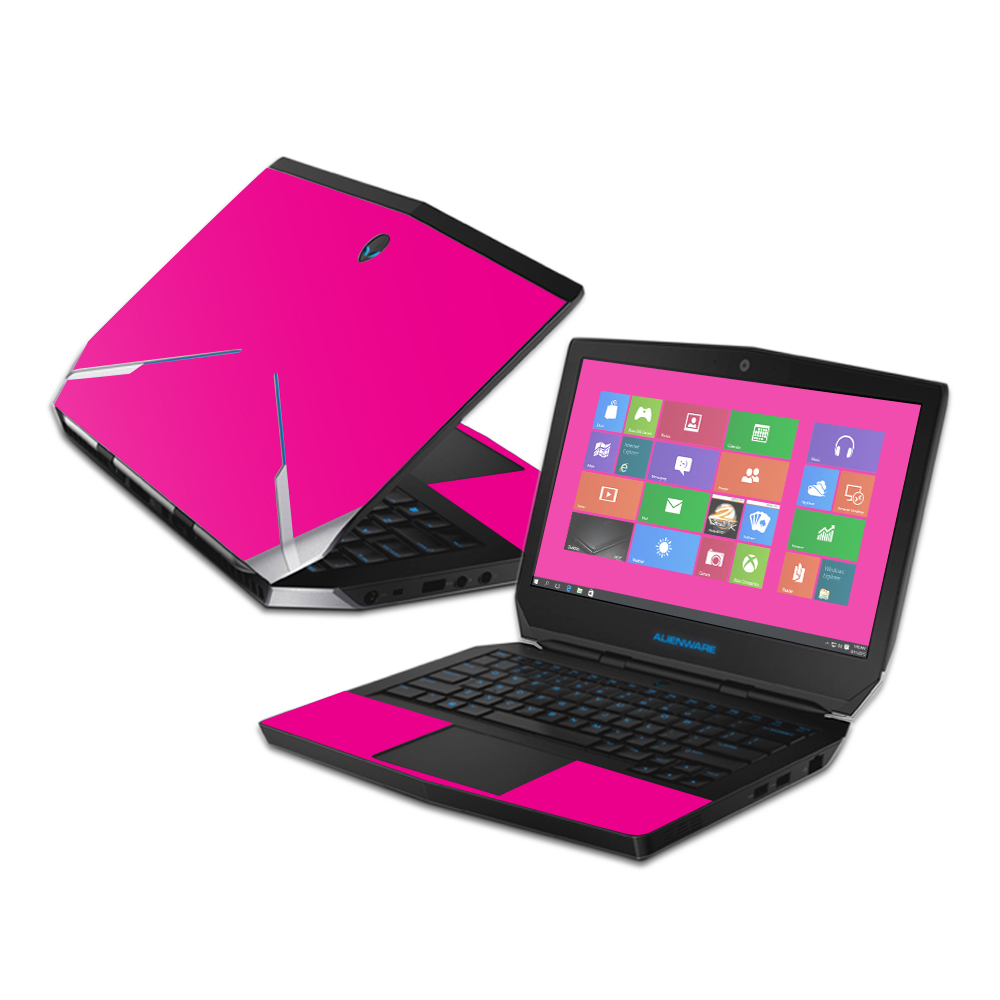 Skin Decal Wrap Compatible With Alienware 13 (2015) Hot Pink - Walmart.com
