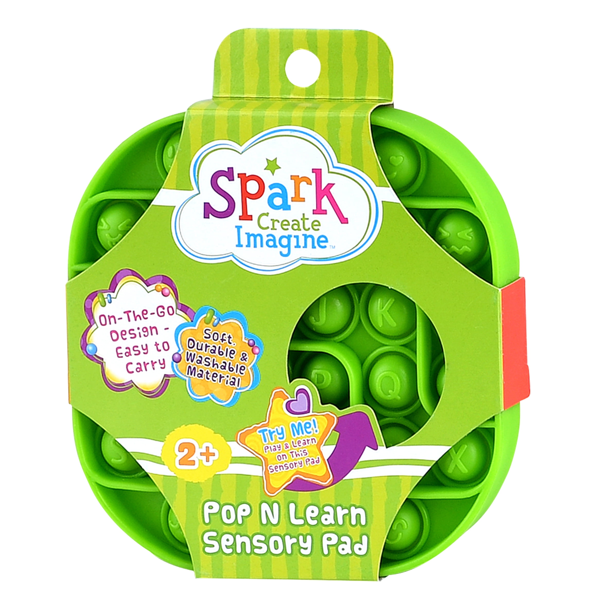Spark Create Imagine Pop N Learn Sensory Pad With 26 Alphabet, Green ...