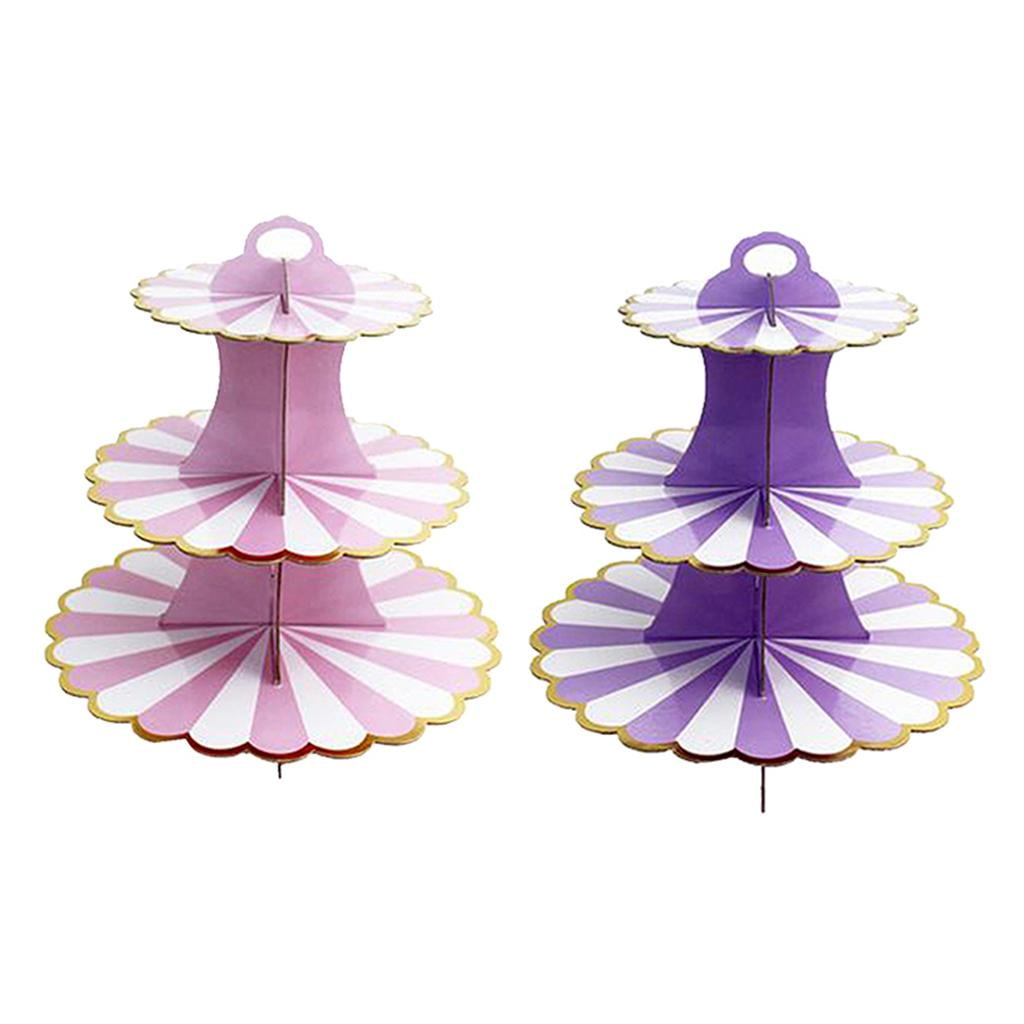 Set of 2 Cake Stand Made of Carton, Serving Stand Muffin Stand 13. Red ...
