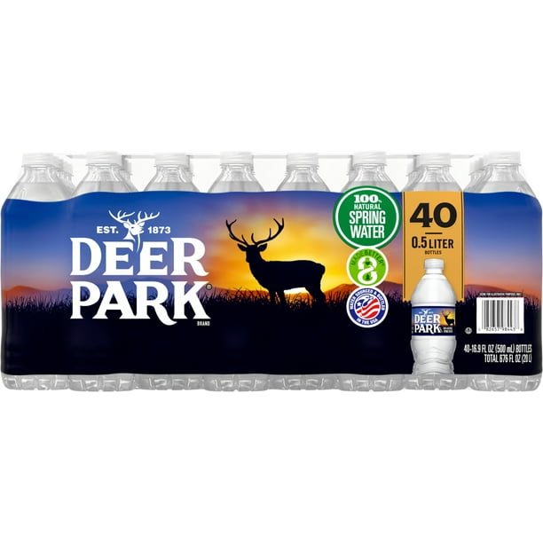 DEER PARK 100% Natural Spring Water 40-16.9 fl. oz. Bottles - Walmart.com