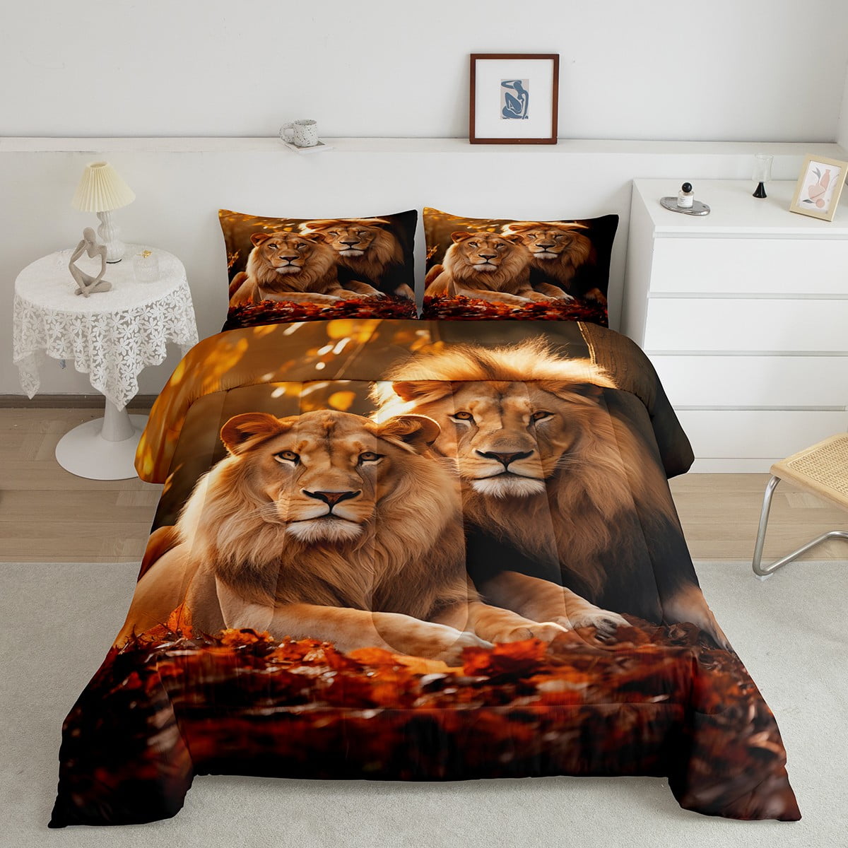 Click here for Yst Lion Bedding Set Full African Lion Comforter S... prices