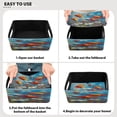 2 Pcs Foldable Felt Storage Bins Decorative Fabric Organizer Baskets ...