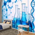 Peel and Stick Wallpaper Chemistry Laboratory 3D Curved DNA Helix ...