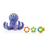 Nuby Purple Octopus Hoopla Bath Toy with 3 Tossing Rings for Baby ...