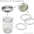 12 Pack Rubber Seals for Glass Jars, Replacement Silicone Gasket Seal ...