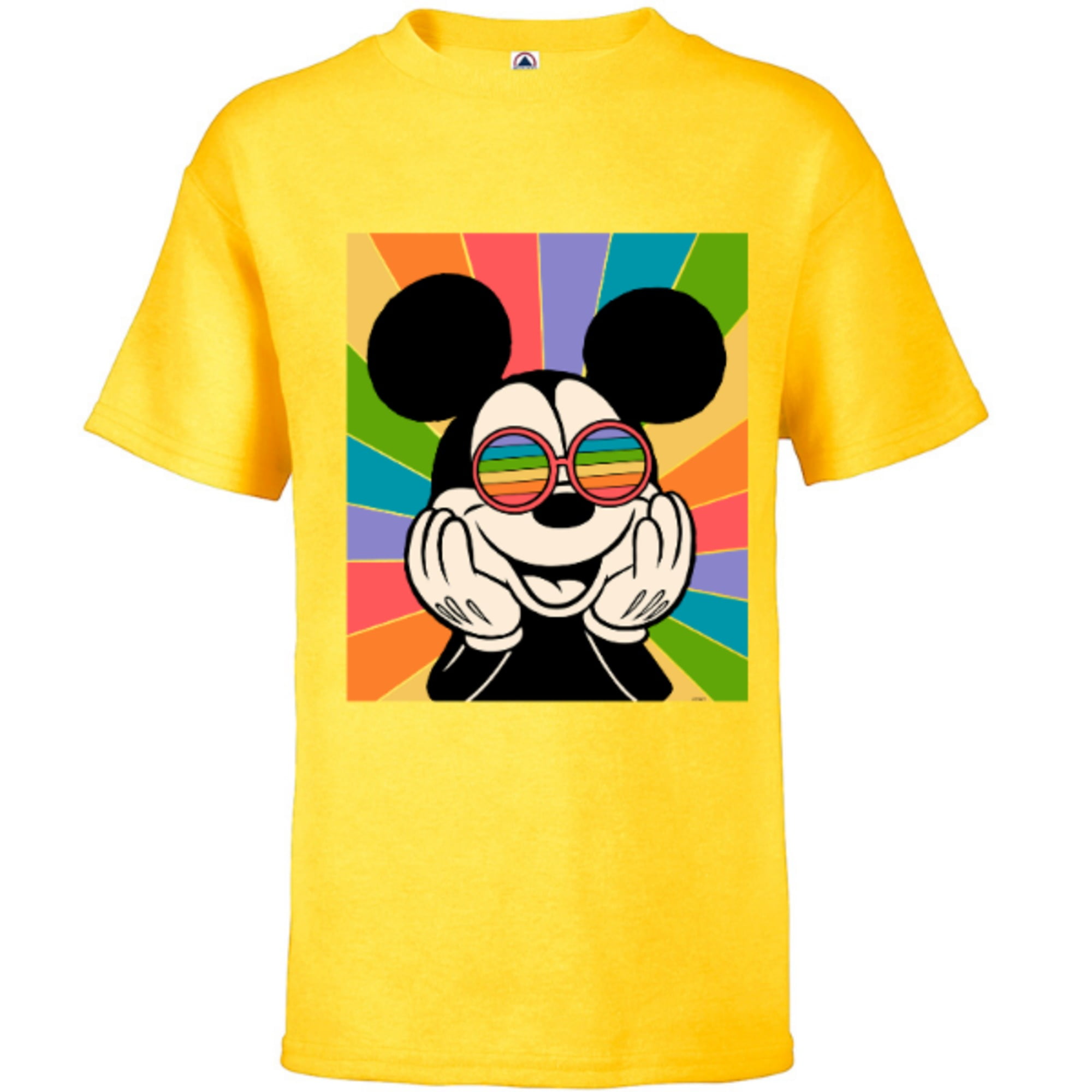 Disney Mickey Mouse Sun Burst Retro - Short Sleeve T-Shirt for Kids ...