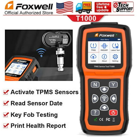 FOXWELL T1000 TPMS Sensor Relearn Tool TPMS Programming Tool with TPMS ...
