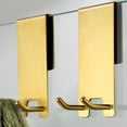 RIHJIN-Shower Door Hooks, Gold Towel Hooks for Bathroom Frameless Glass ...