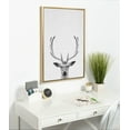 Kate and Laurel Sylvie Deer with Antlers Black and White Portrait ...