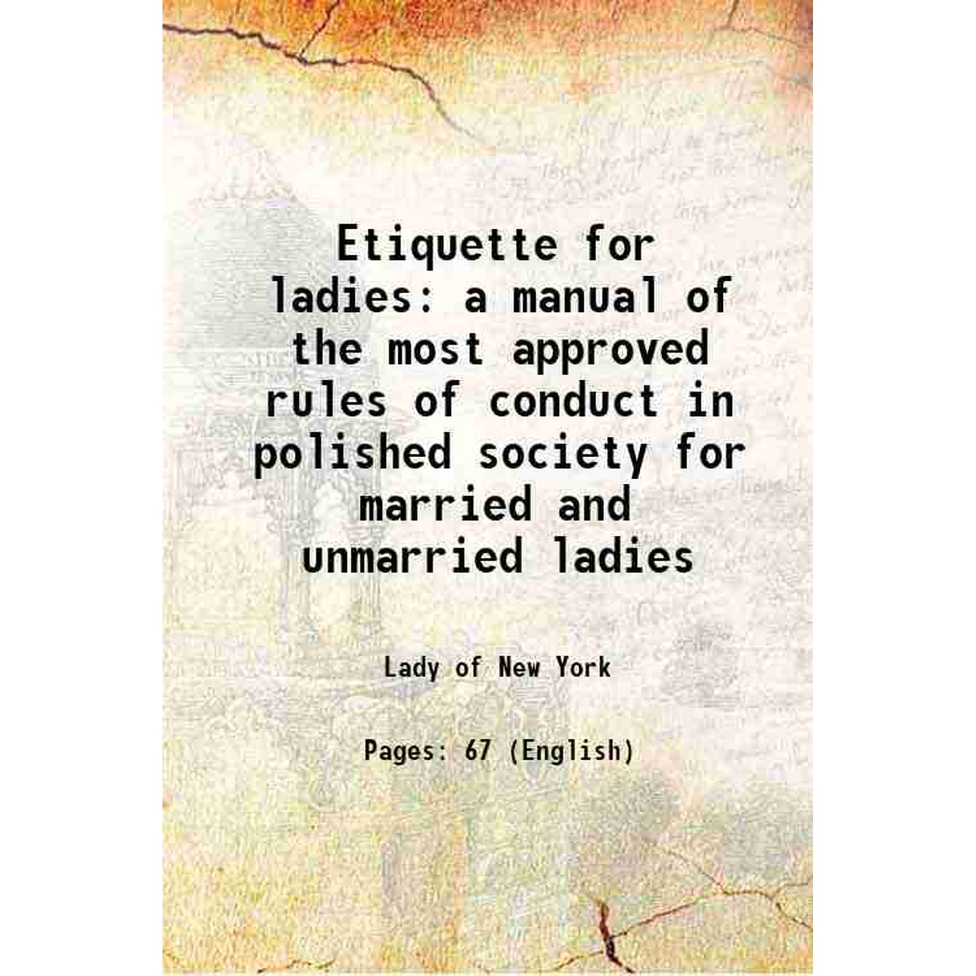 Etiquette For A Lady