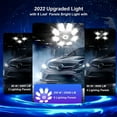 2-Pack 250W LED Garage Lights, 8+1 Deformable Panels, 25000LM Indoor ...
