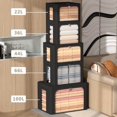 3Pack Frame Storage Box - Clothes Storage Bin Bags Oxford Fabric ...