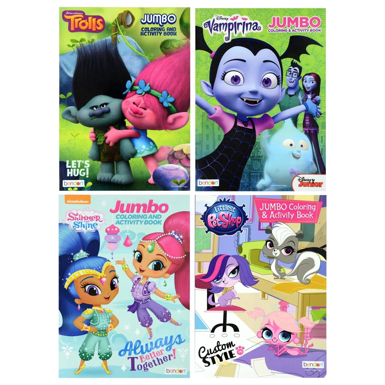 Bendon Colorful Kids Jumbo Coloring Booklets - Walmart.com