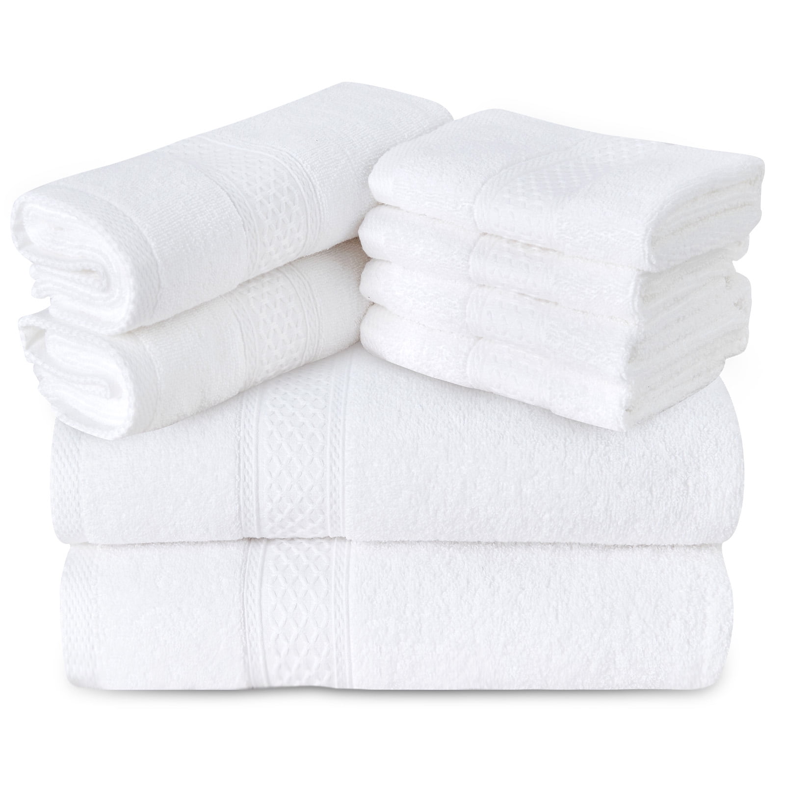 Click here for Gogreen 100 Cotton Bath Towel Sets Of 8 Pieces  2... prices