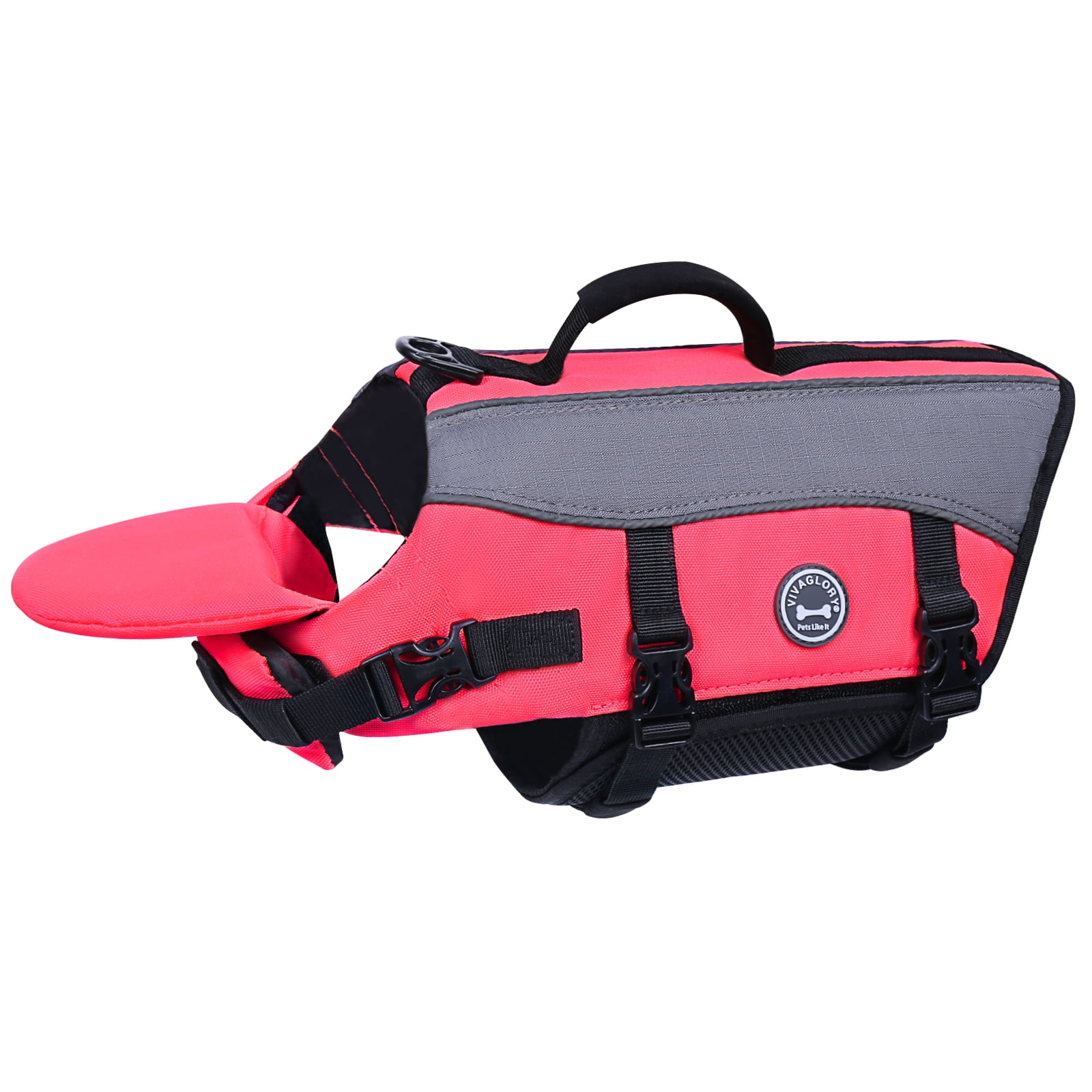 VIVAGLORY Dog Life Jacket for Swimming, Boating, Medium Size, Bright ...