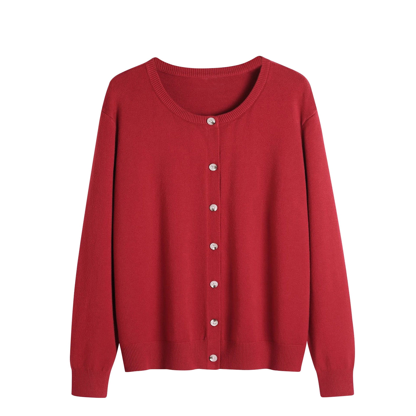 Click here for Rbaofujie Oversized Sweaters For Women Solid Round... prices