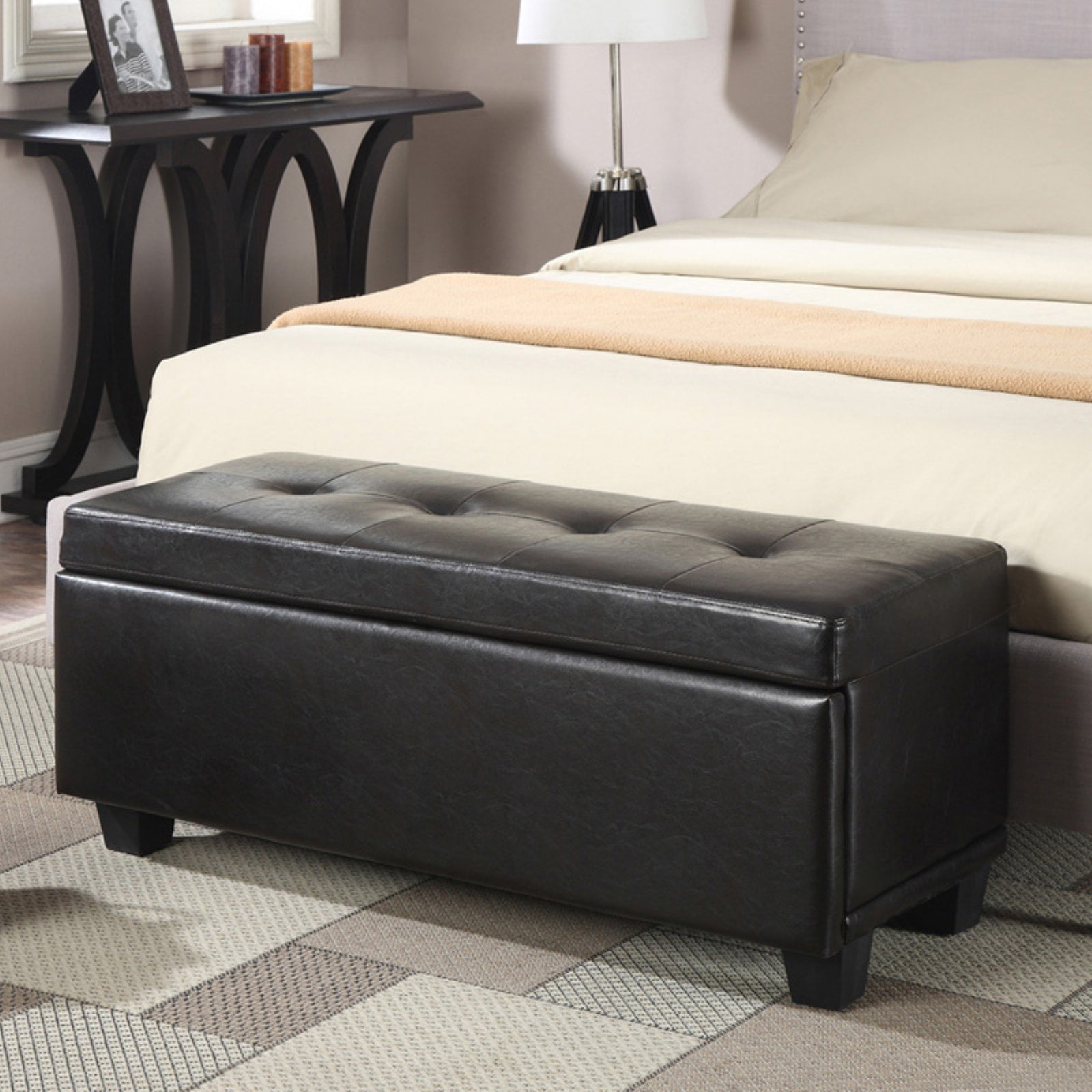 Convenience Concepts Front Drop Down Hinged Storage Bench - Walmart.com