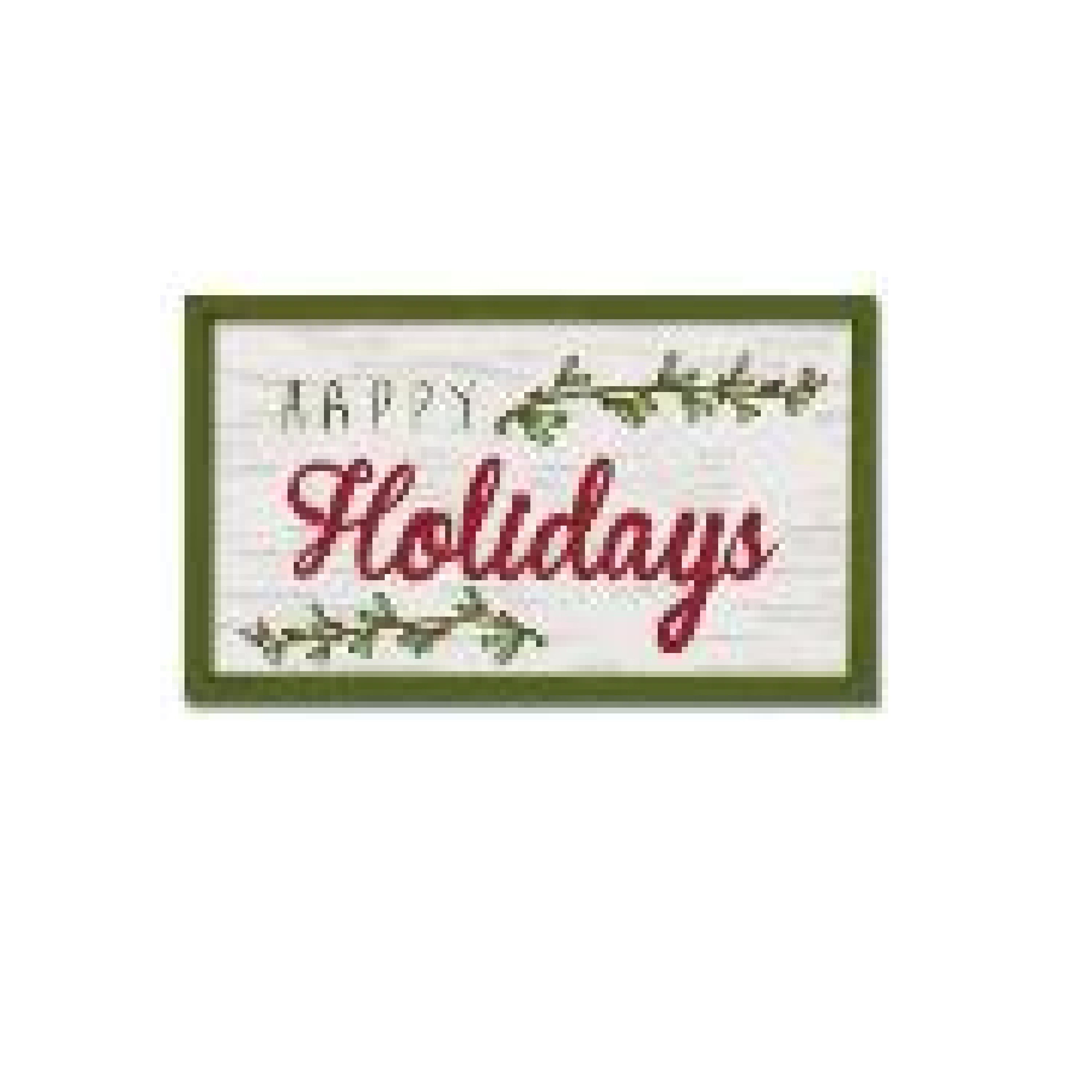 Happy Holidays Wood Sign