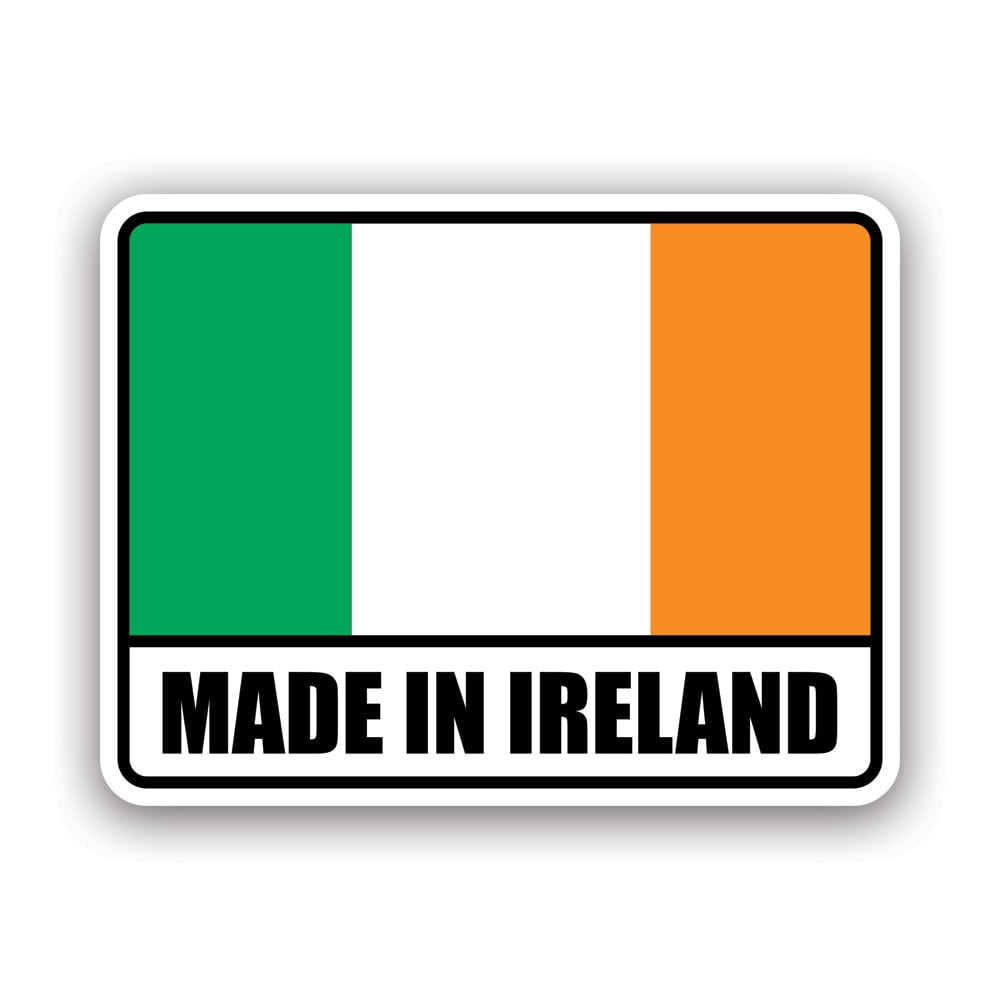 Made in Ireland Sticker Decal - Self Adhesive Vinyl - Weatherproof ...