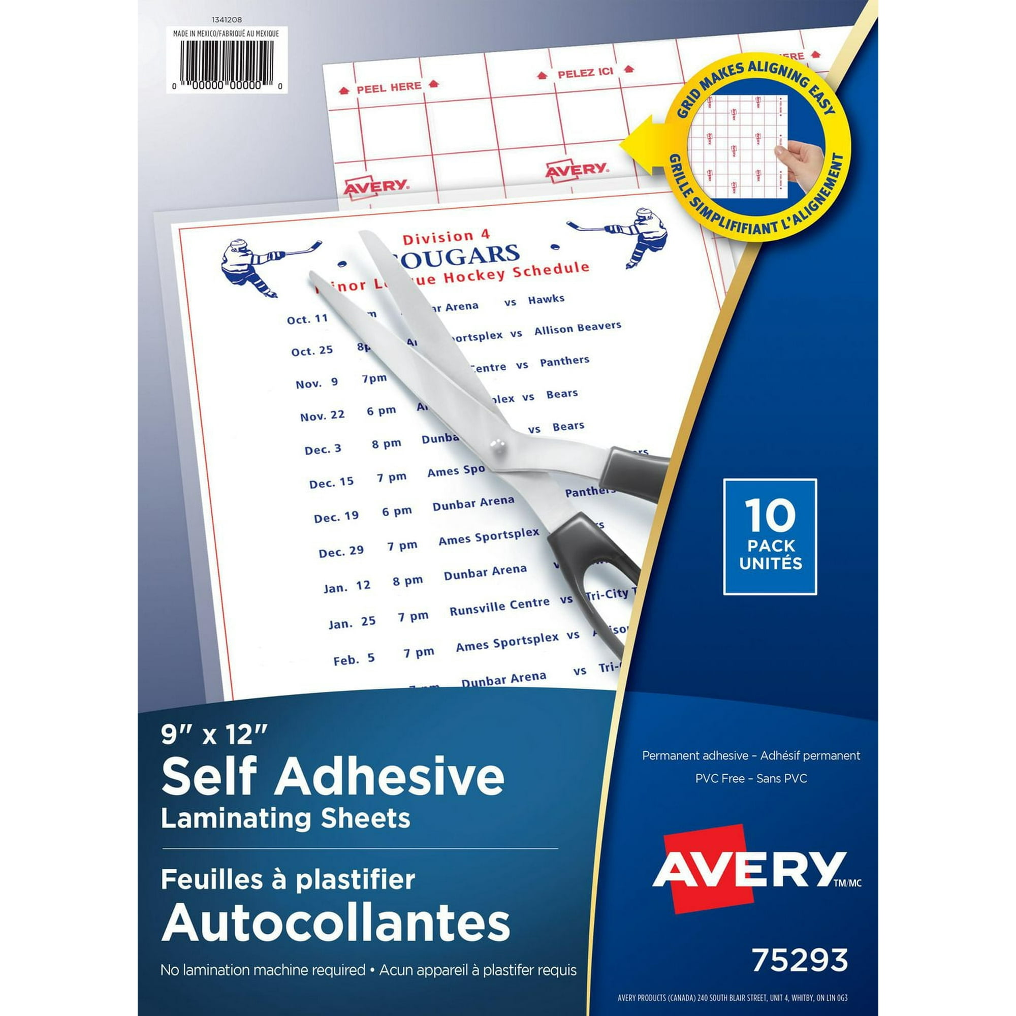 Click here for Avery Self Adhesive Laminating Sheets  9 X 12  Per... prices