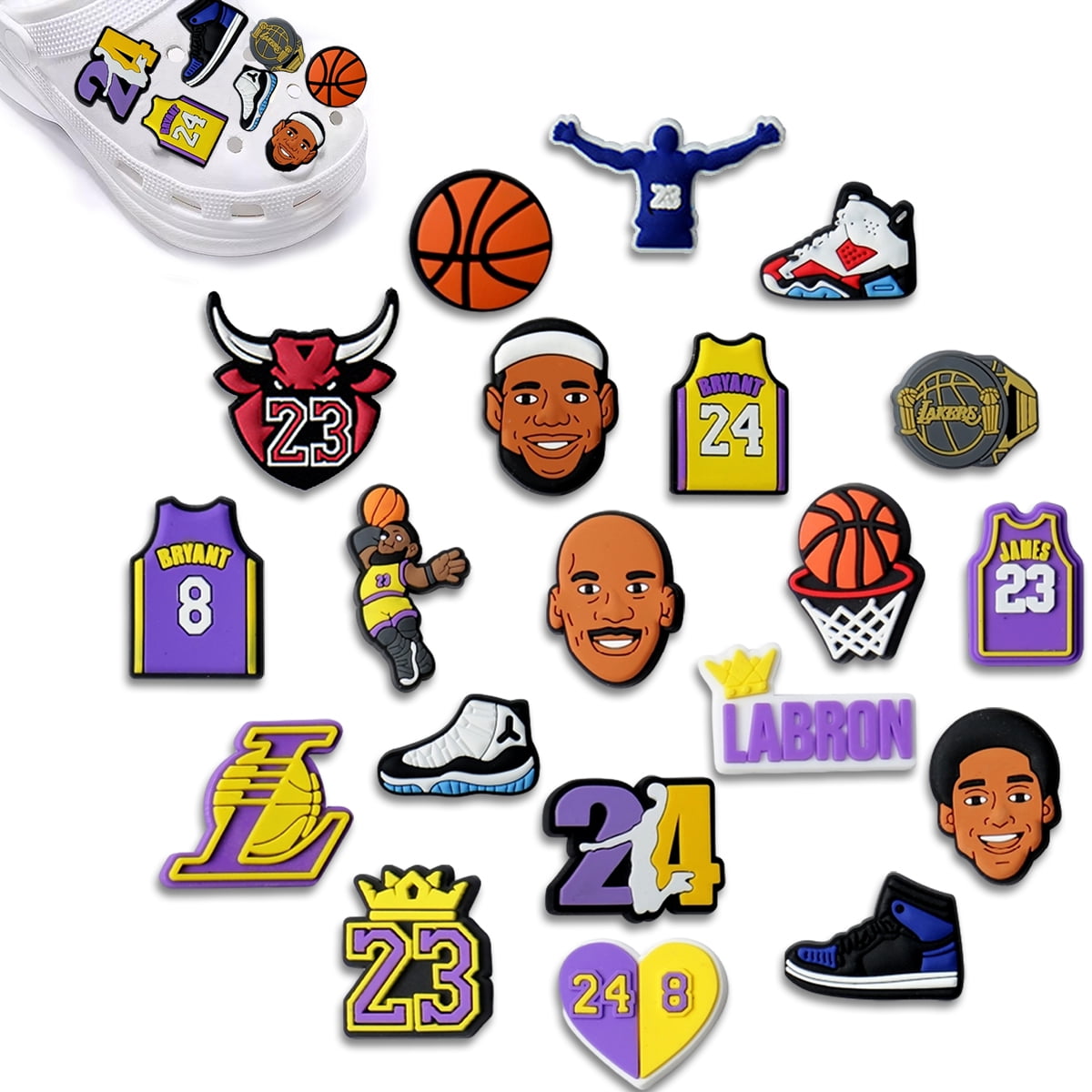 Click here for Reiche Shoe Charms For Nba  25 Pcs Shoe Decoration... prices