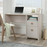 Pemberly Row Engineered Wood Desk in Dove Linen / Off White Finish ...