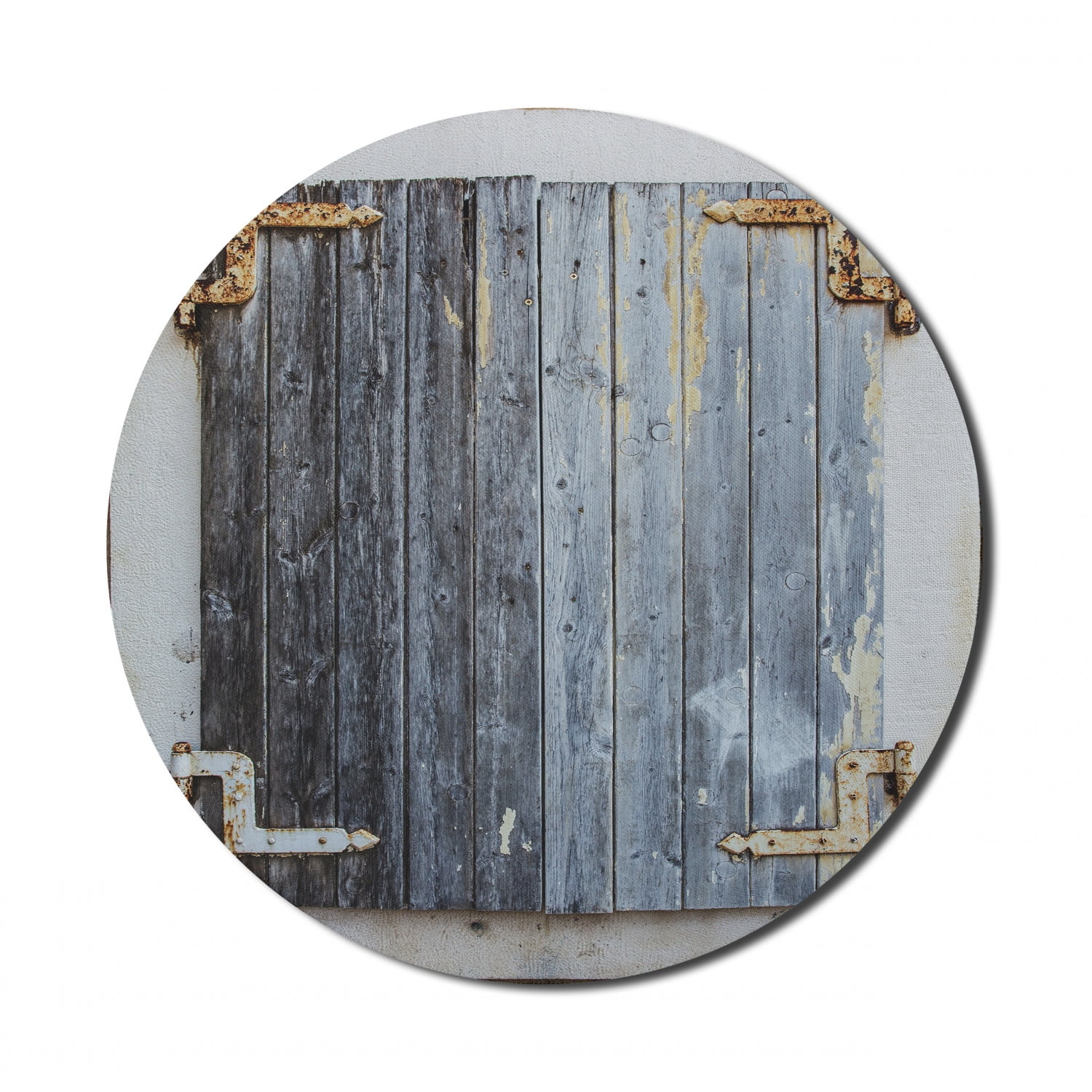Shutters Mouse Pad for Computers, Wooden Window Shabby Paint Rusty ...