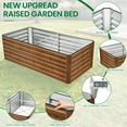 Funcid Galvanized Raised Garden Beds 6ftx3ftx2ft Large Metal Garden ...