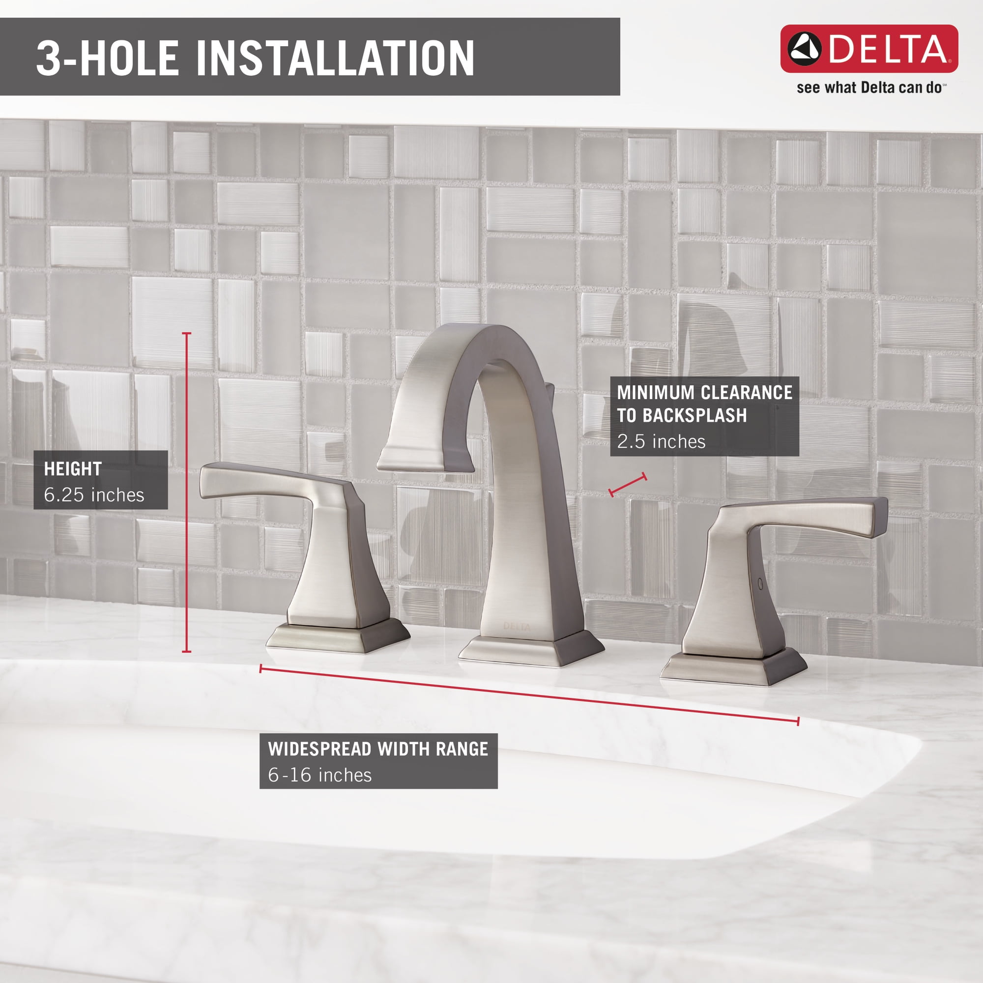 新着 新品 DELTA FAUCET 3551-MPU-DST Dryden Two Handle Bathroom Widespread Faucet, Chrome kochi-ot ...