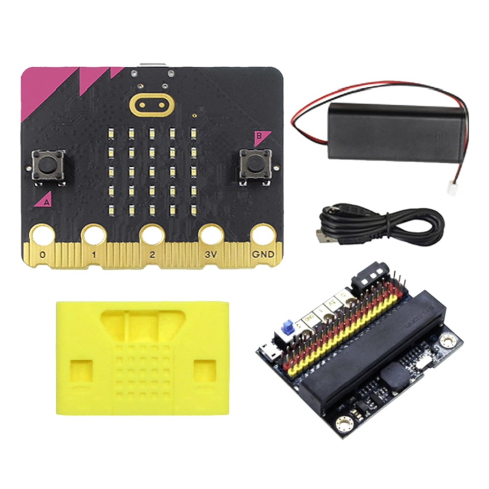 BBC Micro:Bit V2.2 Kit +IO BIT V2.0 Expansion Board+Protective Case ...