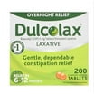 Dulcolax Fast Acting Laxative Tablets, 200 Ct for Overnight Relief ...