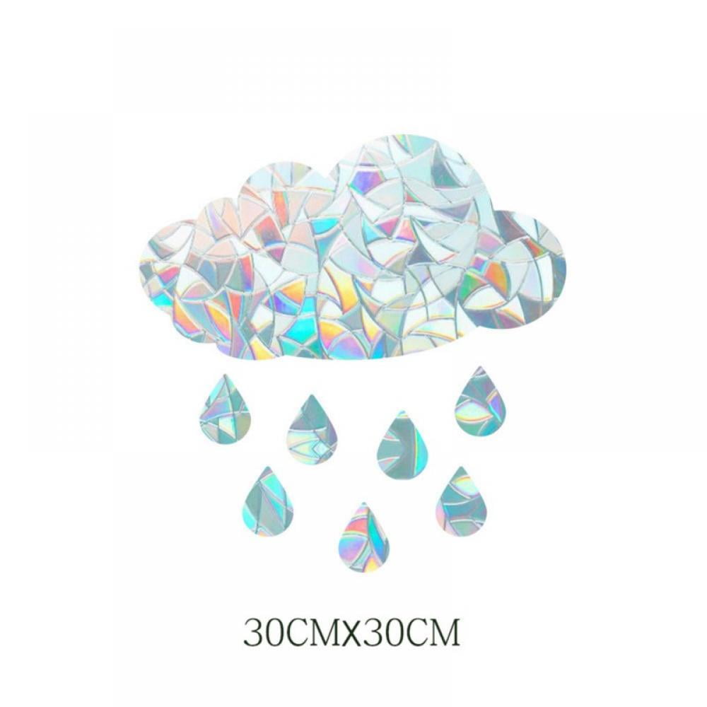 Rainbow Window Glass Sticker PVC Electrostatic Glue-Free Window Grille ...