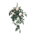 Artificial Rose Hanging Basket Decor - Realistic Lifelong Flowers for ...
