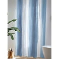Abstract Blue Gray Stripes Sheer Curtains 96 Inch Long 1 Panel ...