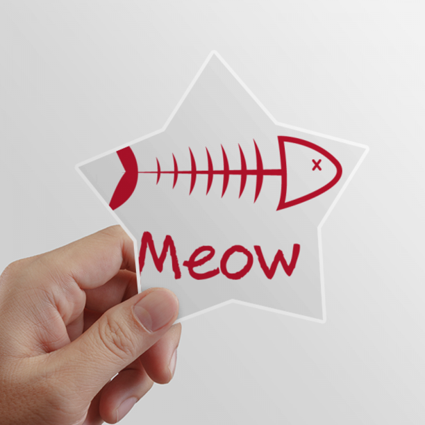 fish b mewing animal star sticker paster vinyl car tags decoration ...