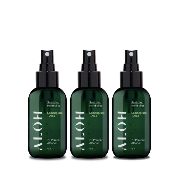 Spray desinfectante para manos ALOH con 70% de alcohol, 60 ml, paquete ...