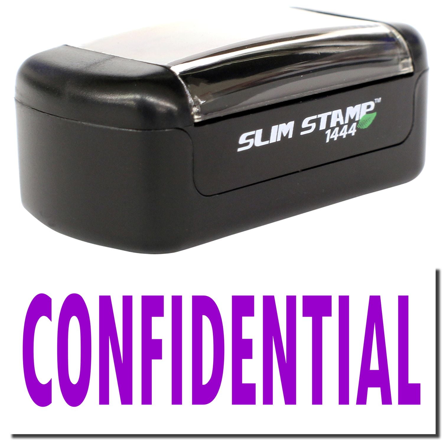 Slim Pre-Inked Confidential Stamp, Slim 1444, Ultra Slim Design ...