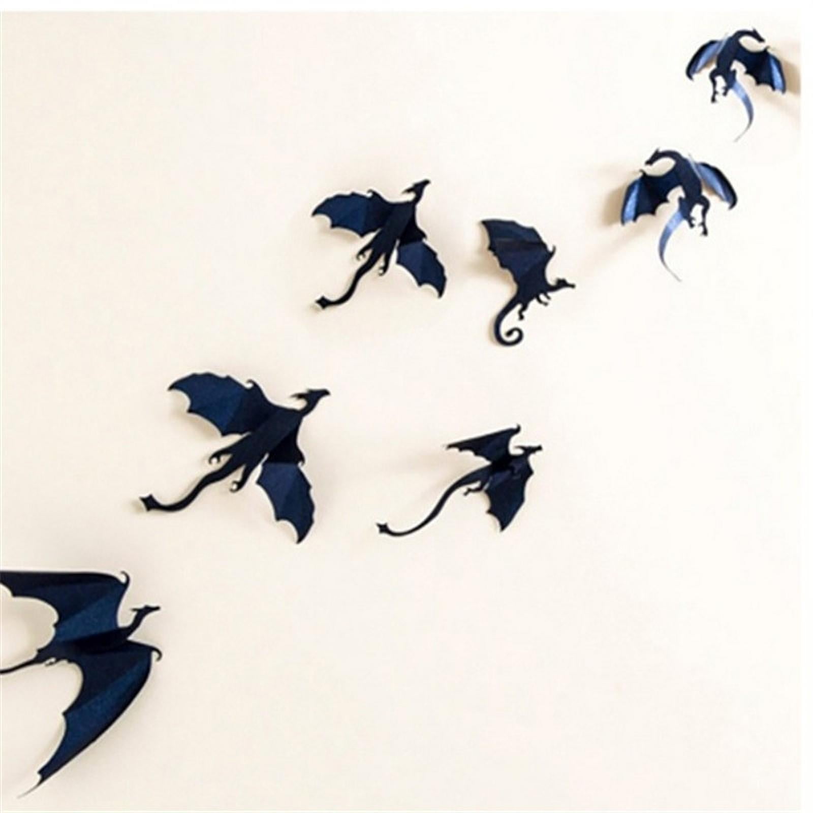 Dragon Wall Decals-7 Pack Lot Game of Thrones Spired DIY Halloween ...