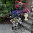 4-Tier Black Bakers Rack Plant Stand with Leaves - Walmart.com