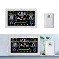 Professional Weather Alarm Clock With Temperature Humidity Gauge And ...