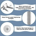 White Screws Wood White Sheet Metal Screw Thread Truss Fast Self ...