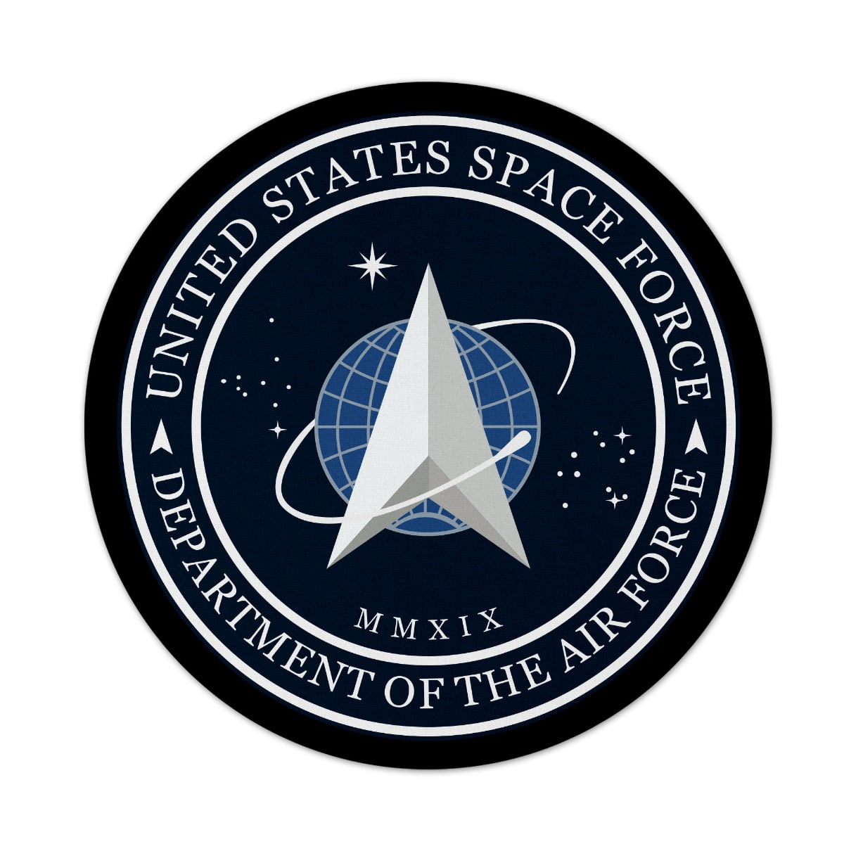 Space Force Logo 8 Inch Round Mousepad 1/8 Thick - Walmart.com