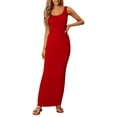 ANINEO Casual Summer Dresses For Women Casual Solid Color Casual ...