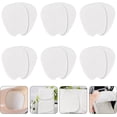 6 Pairs White Breathable Forefoot Pads Shoe Tongue Patches Thin Felt ...