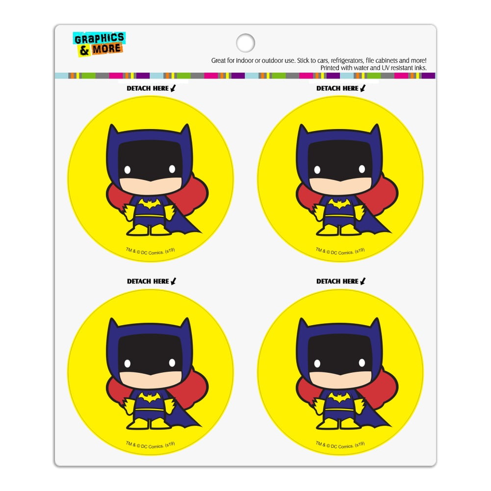 Batman Batgirl Cute Chibi Character Refrigerator Fridge Locker Vinyl ...