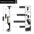 Wood Pellet Patio Heater with Spiral Swirling Flame Glass Tube, Anti ...