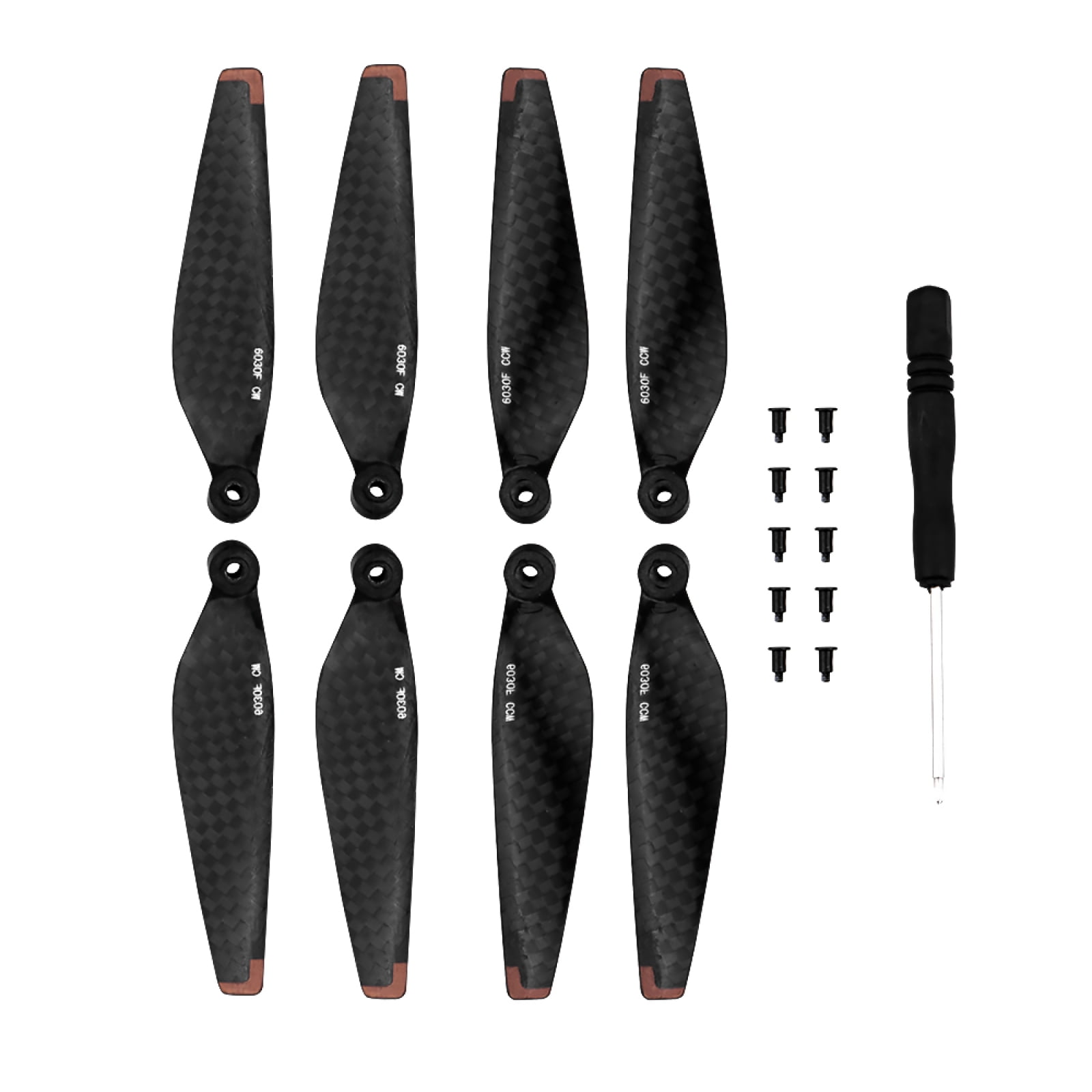 4 Pair Mini 3 Propellers Drone Blades Props Wings Replacement Flexible ...